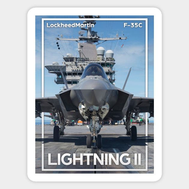 F35C Lightning II - F35 - Sticker | TeePublic