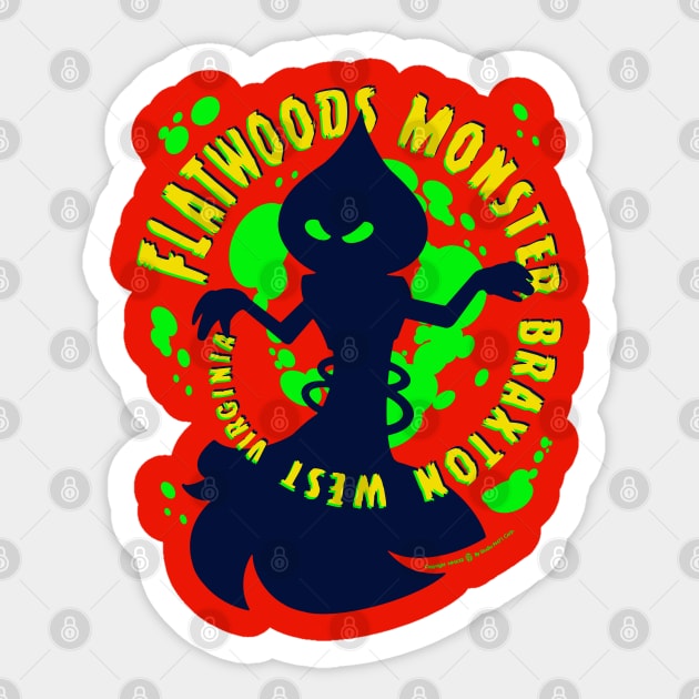 The Flatwoods Monster - Cryptid - Sticker | TeePublic