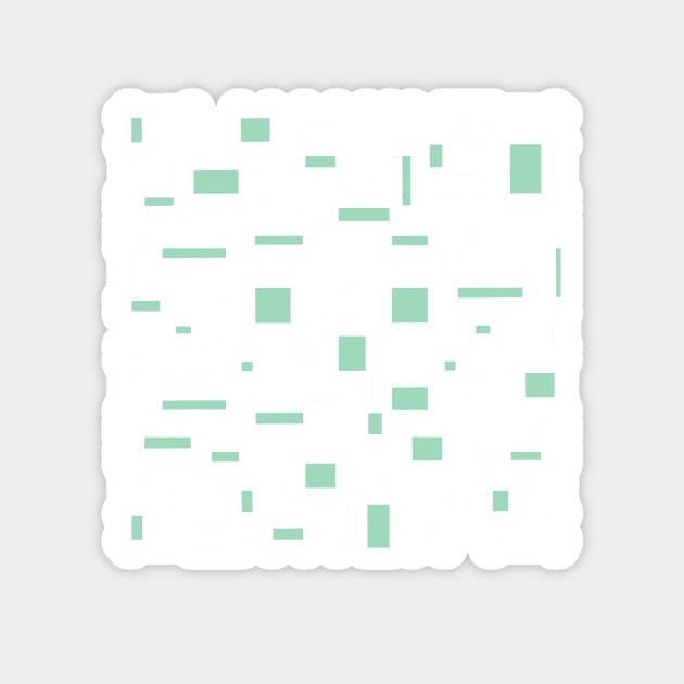 Map Lines Mint Green B - Geo - Magnet | TeePublic
