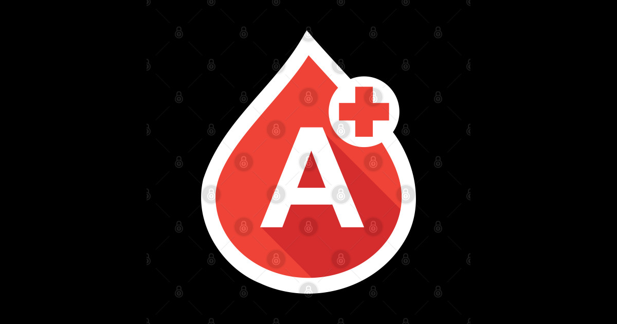 Blood Types Drops - A Positive - Blood Types - Sticker | TeePublic