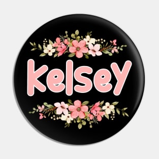 Flower Border Kelsey Name Label Merch for Sale | TeePublic