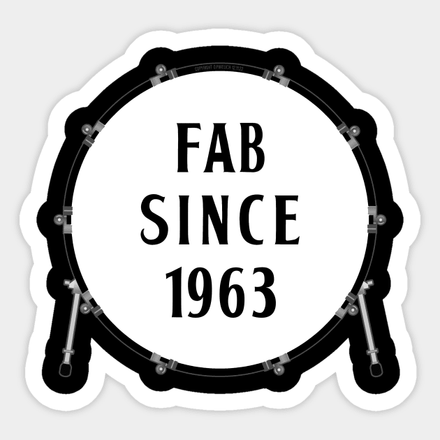 Fab Since 1963 - 1963 - Sticker | TeePublic
