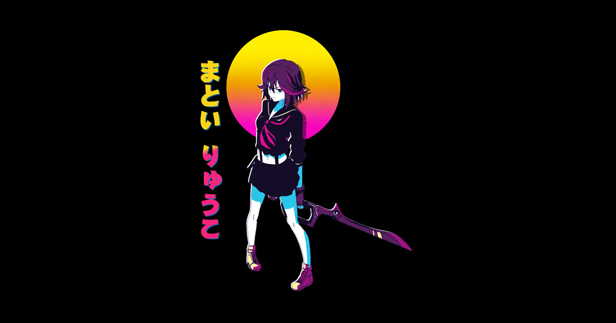 Ryuko Matoi Kill la Kill Anime Vaporwave - Kill La Kill Ryuko - Magnet ...