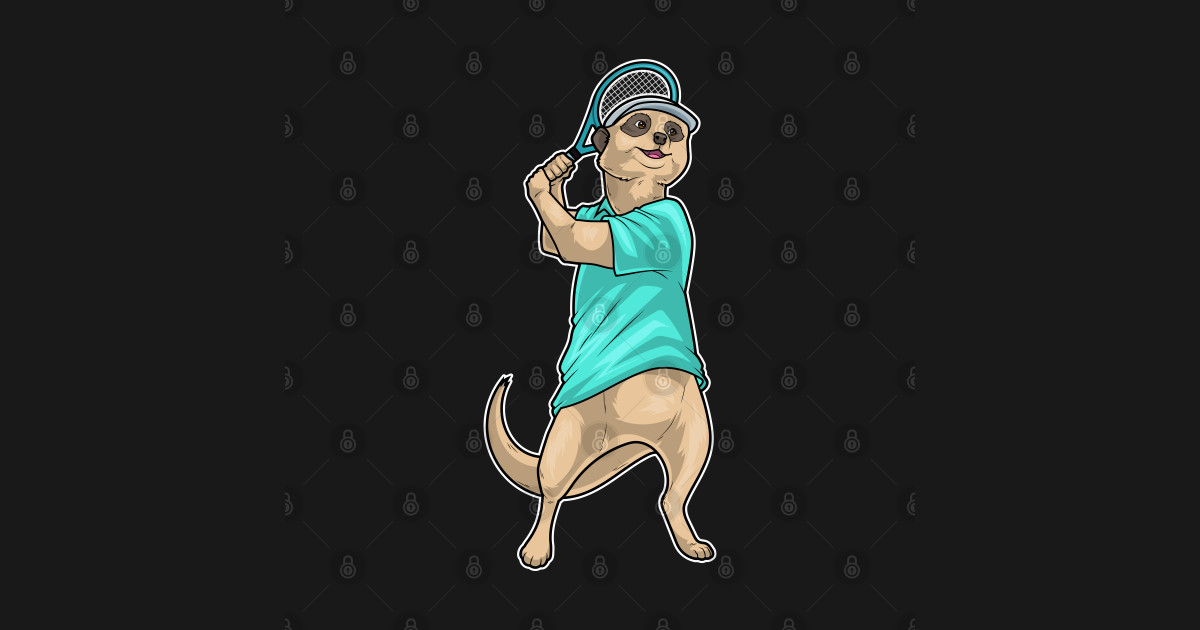 Meerkat Tennis Tennis racket Sports - Tennis - T-Shirt | TeePublic