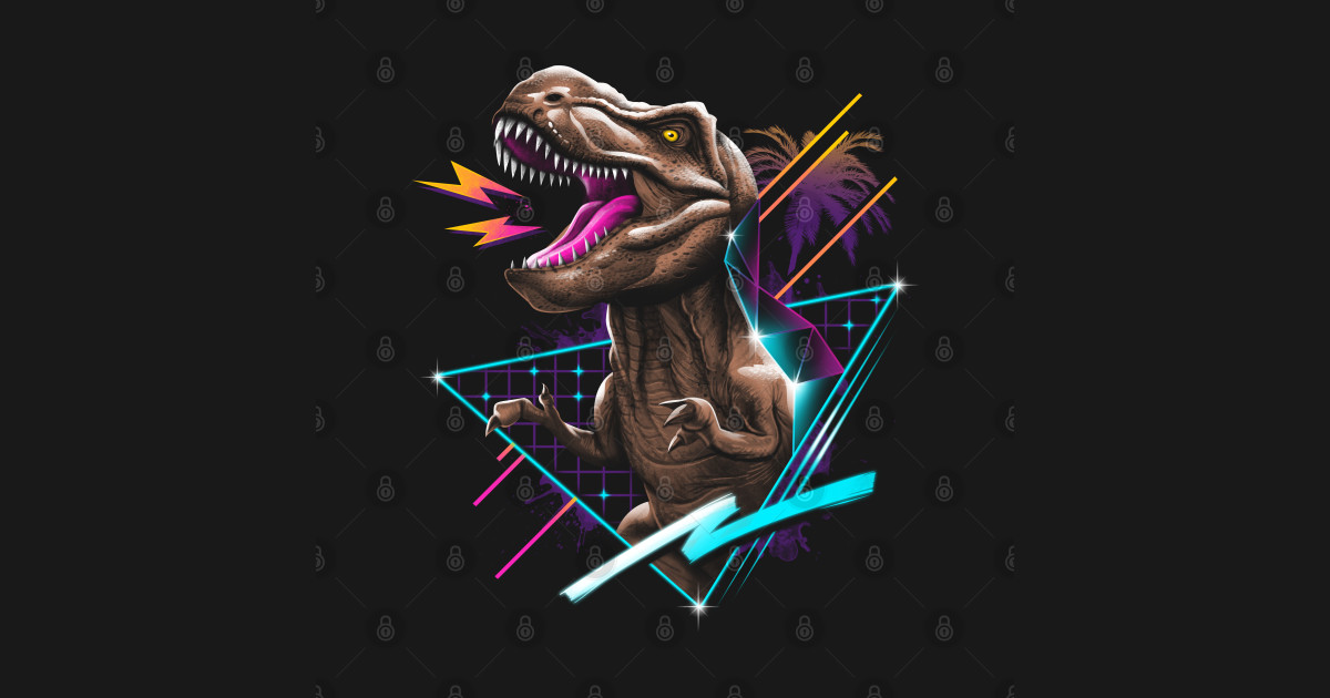 Rad T-Rex - T Rex - T-Shirt | TeePublic