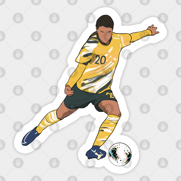 Sam Kerr Australia Matildas - Sam Kerr - Sticker | TeePublic
