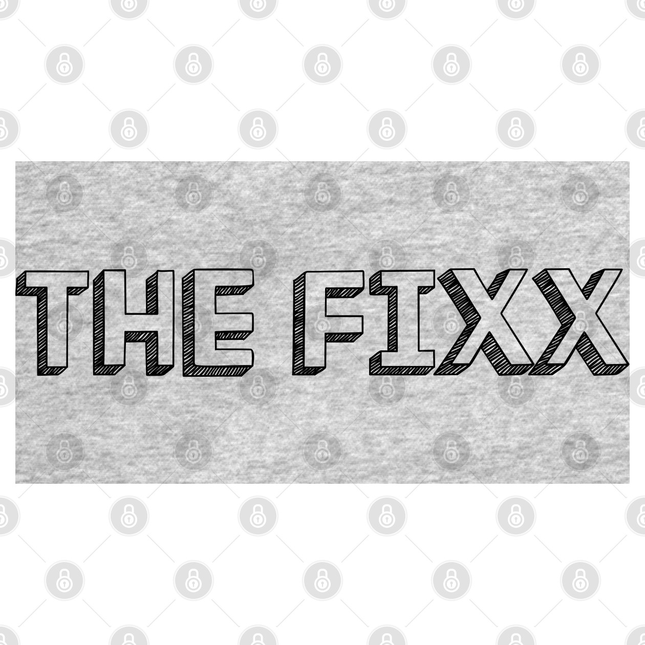 The Fixx Typography Design - The Fixx - T-Shirt | TeePublic