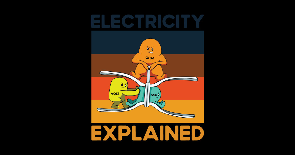 electricity explained - Electricity Explained - Sticker | TeePublic