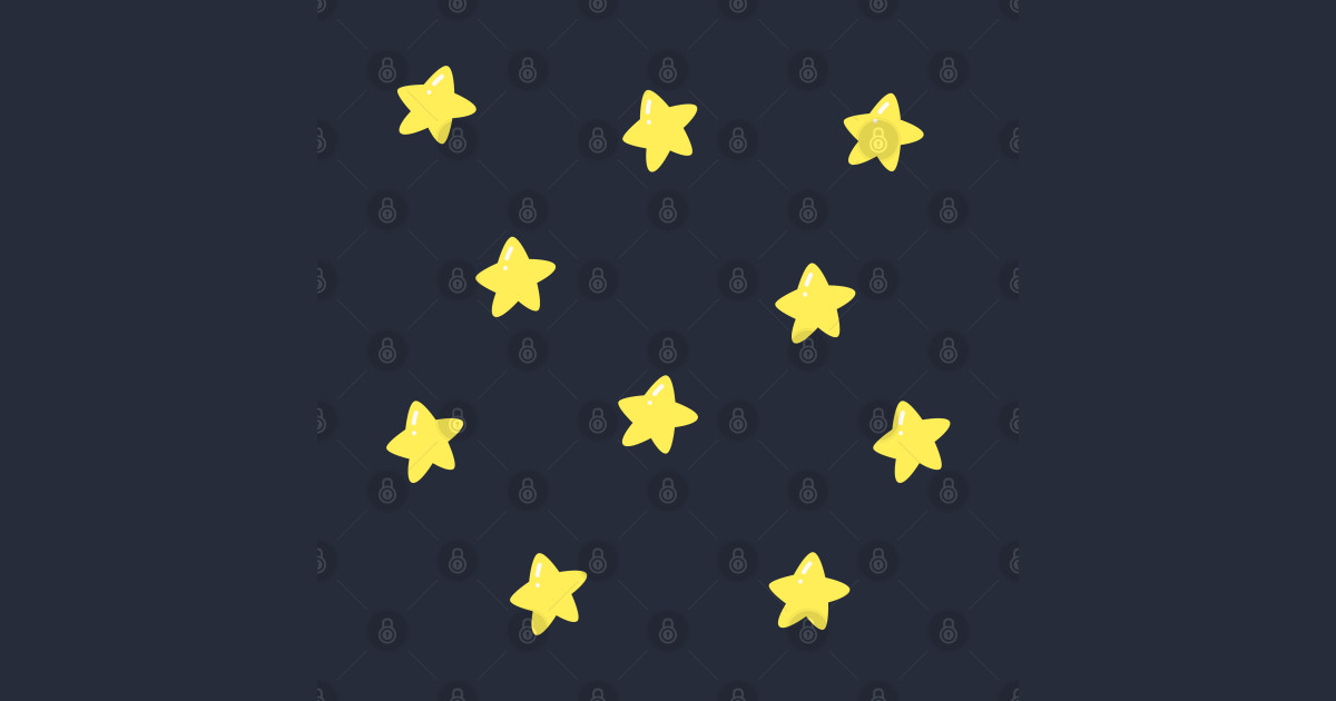 Light Yellow Stars - Yellow Stars - T-Shirt | TeePublic