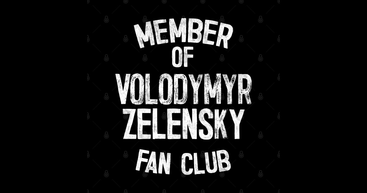 Zelensky Fan Club Member - Ukraine Flag - Pin | TeePublic