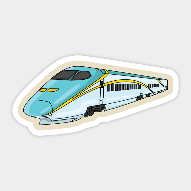 High speed bullet train cartoon illustration - High Speed Bullet Train ...