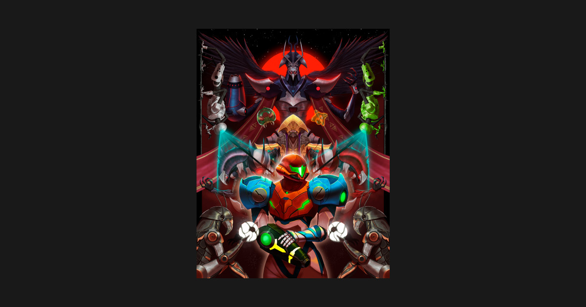 Metroid Dread poster - Metroid - T-Shirt | TeePublic