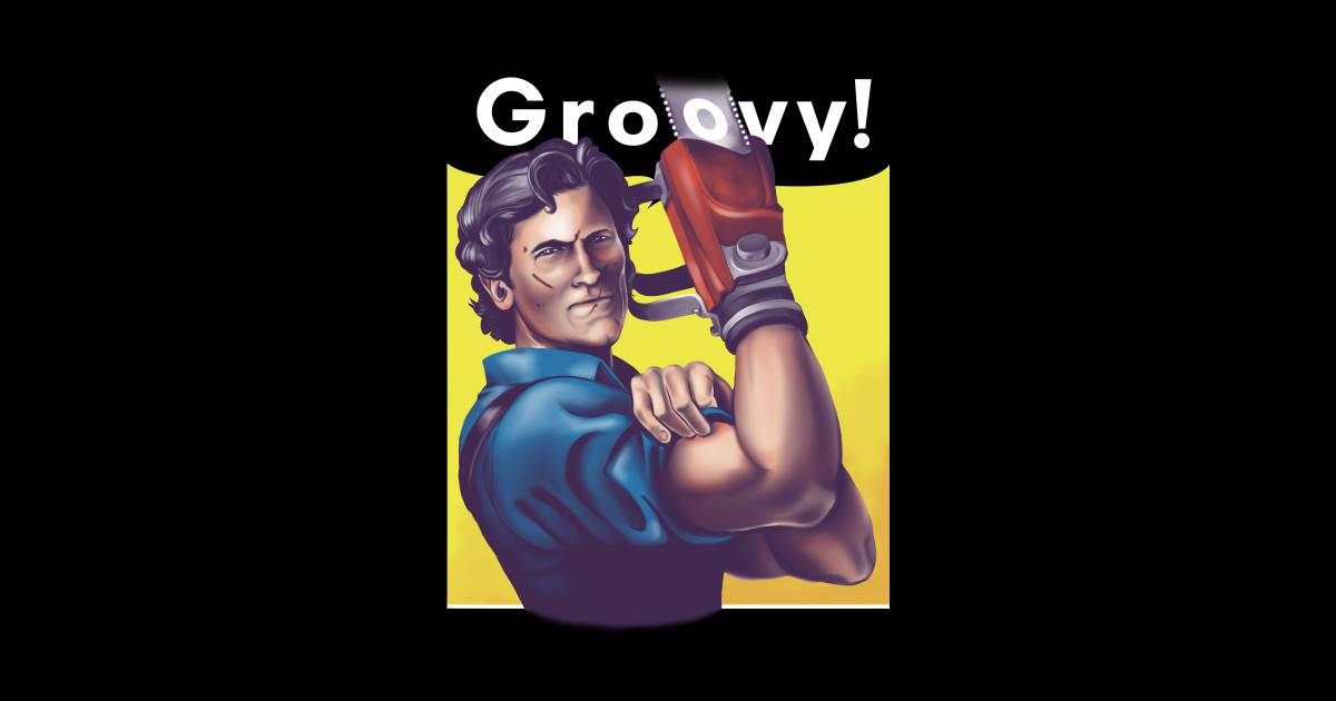 Groovy - Evil Dead - Sticker | TeePublic