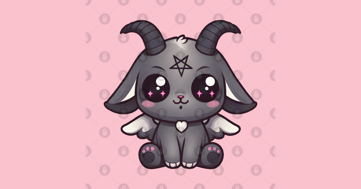 Baphocute, kawaii chibi Baphomet by Strange Dollz Boudoir - Baphomet ...