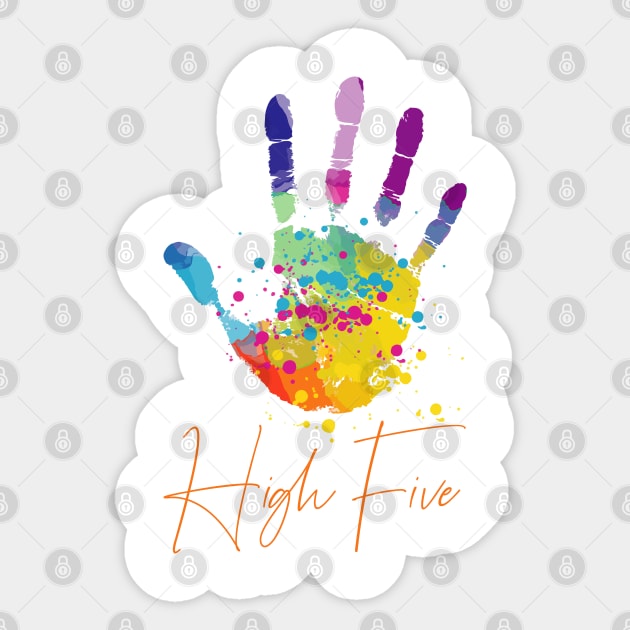 high five print