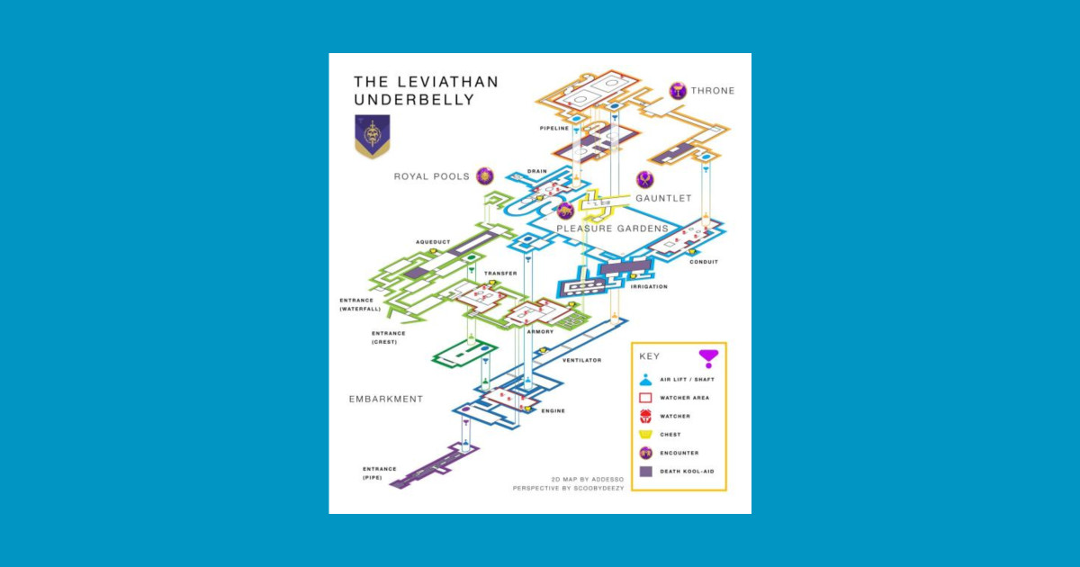 Leviathan Map Tee - Destiny 2 - T-Shirt | TeePublic