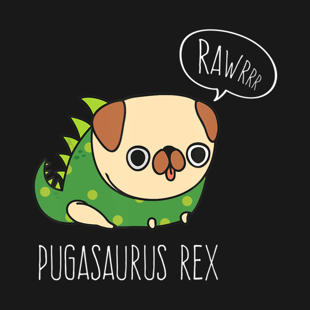 Pug Halloween Shirt Pugasaurus Rex Pug Dog Costume - Pug Halloween - T ...