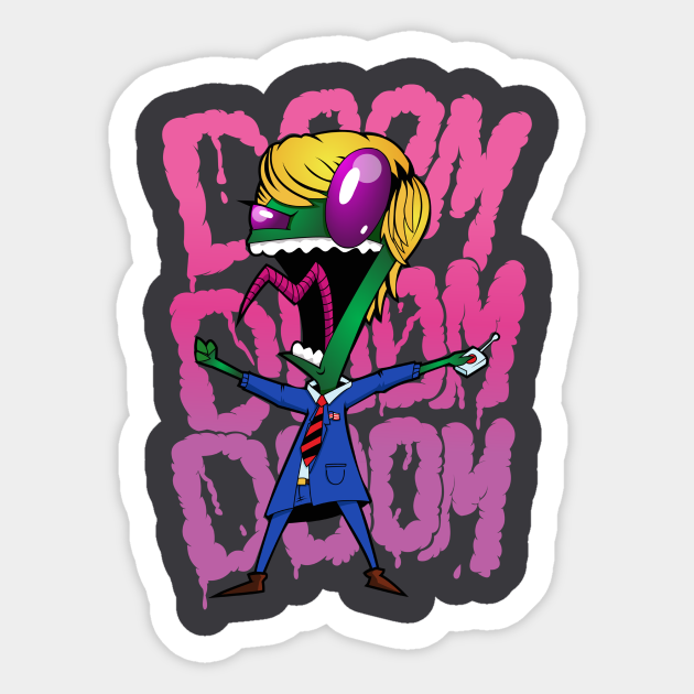 Invader Zim, Mr. President - Donald Trump - Sticker | TeePublic