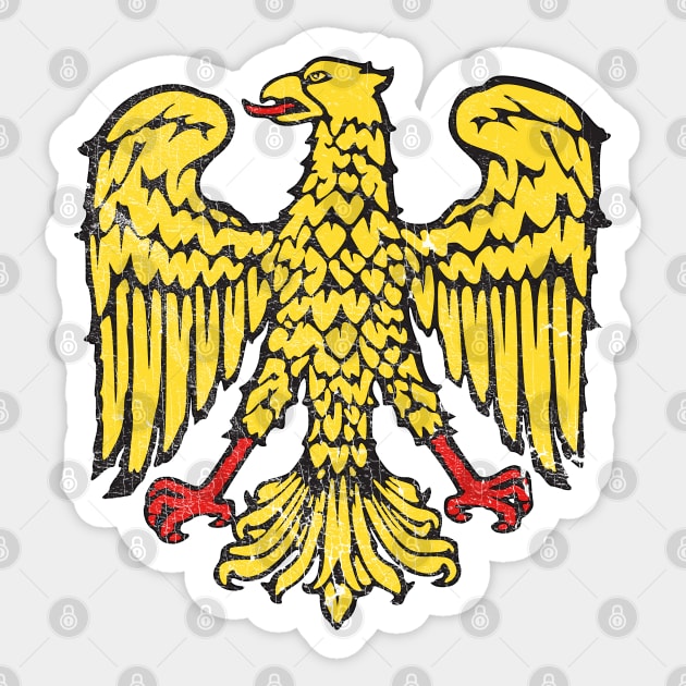 Friuli Eagle Coat of Arms / Vintage Style - Friuli - Sticker | TeePublic