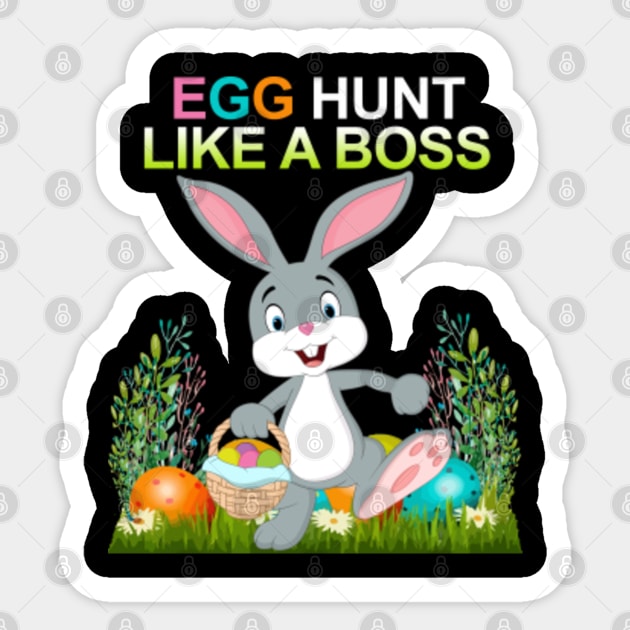 Bunny Egg Hunt Like Boss Happy Easter For Kids - Easter Eggs Hunt ...