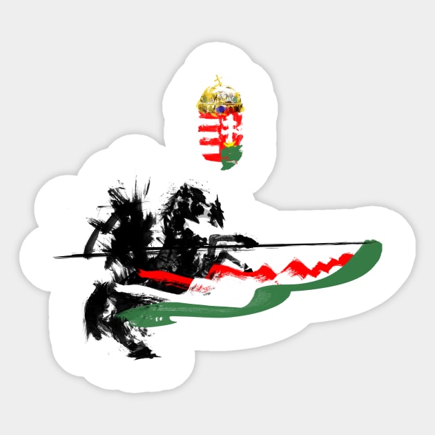 hungarian hussar - Hungary - Sticker | TeePublic