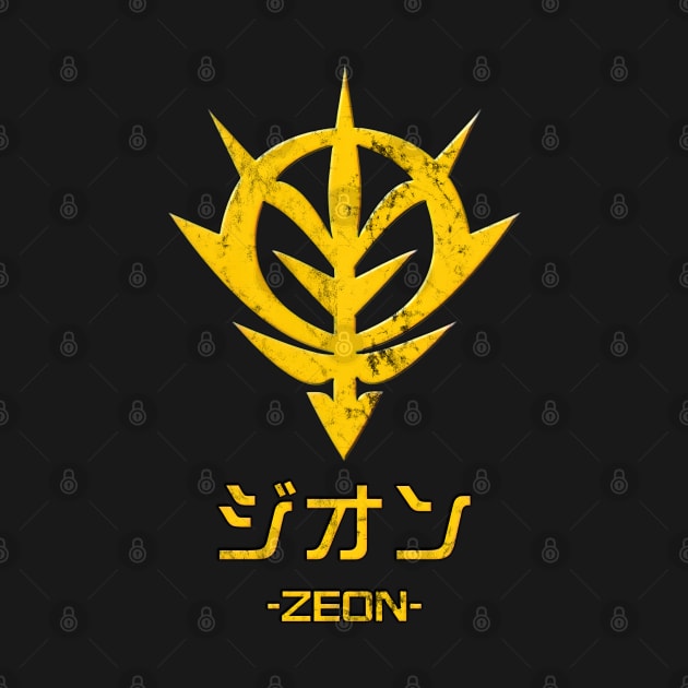 Zeon Gundam Sign - Mecha - T-Shirt | TeePublic