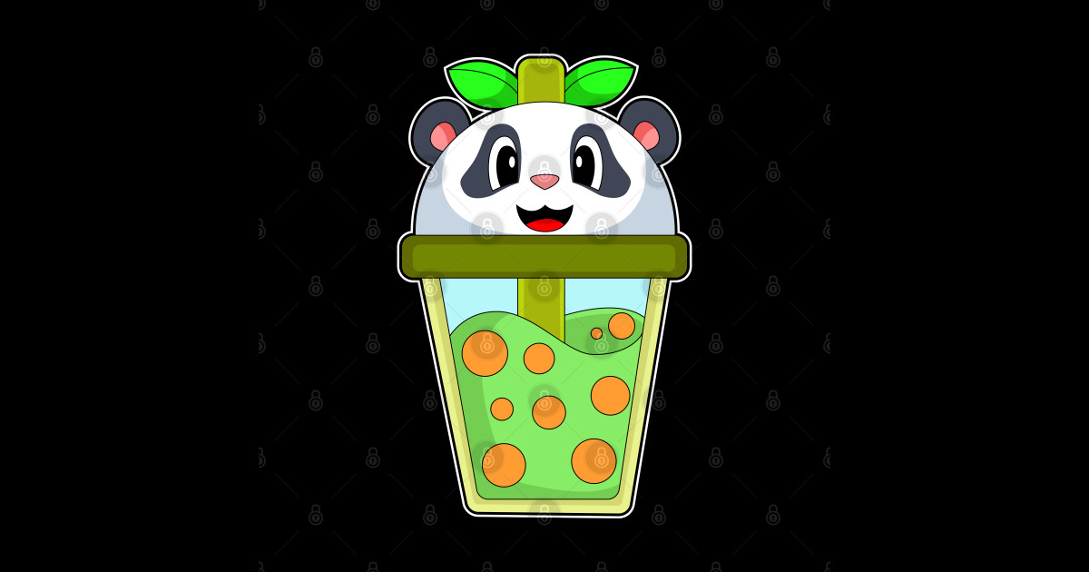 Panda Bubble Tea - Panda - Sticker | TeePublic