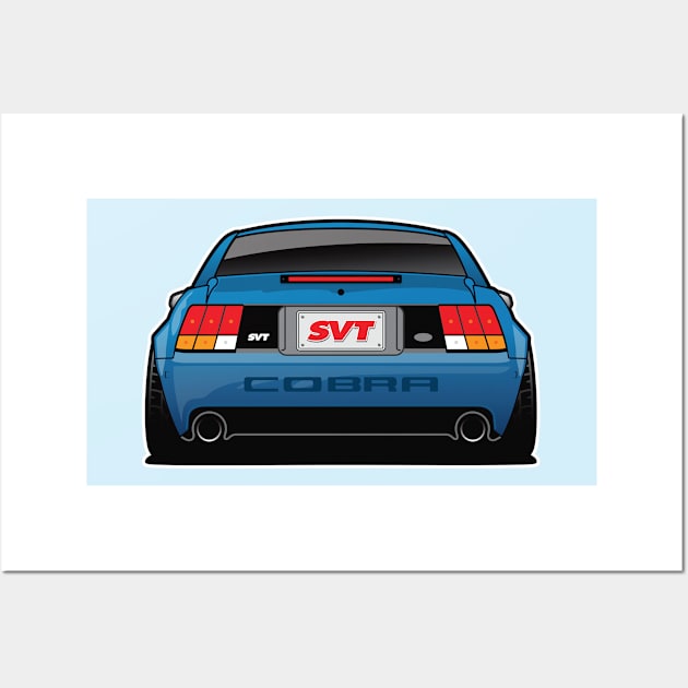 4th Gen Mustang Terminator Blue - Mustang - Posters and Art Prints ...