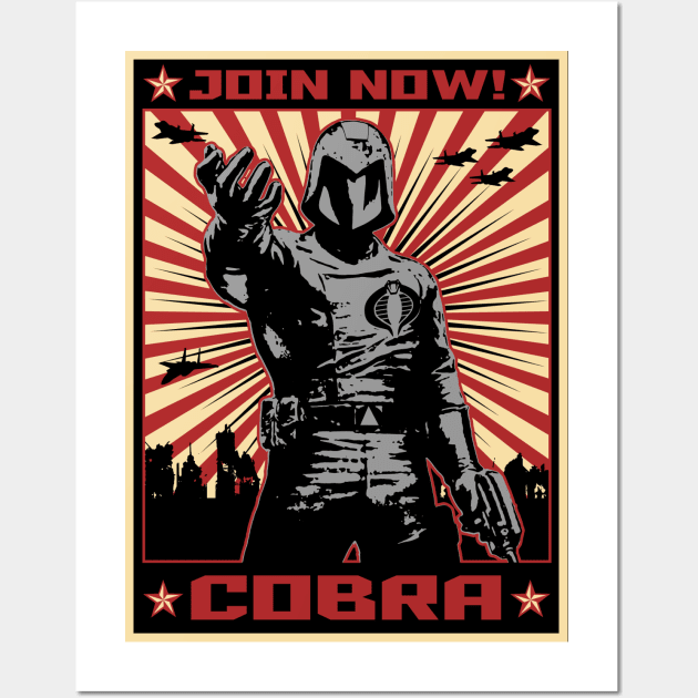 COBRA PROPAGANDA POSTER STYLE - Retro 80s Cartoon Animation Comic Books ...