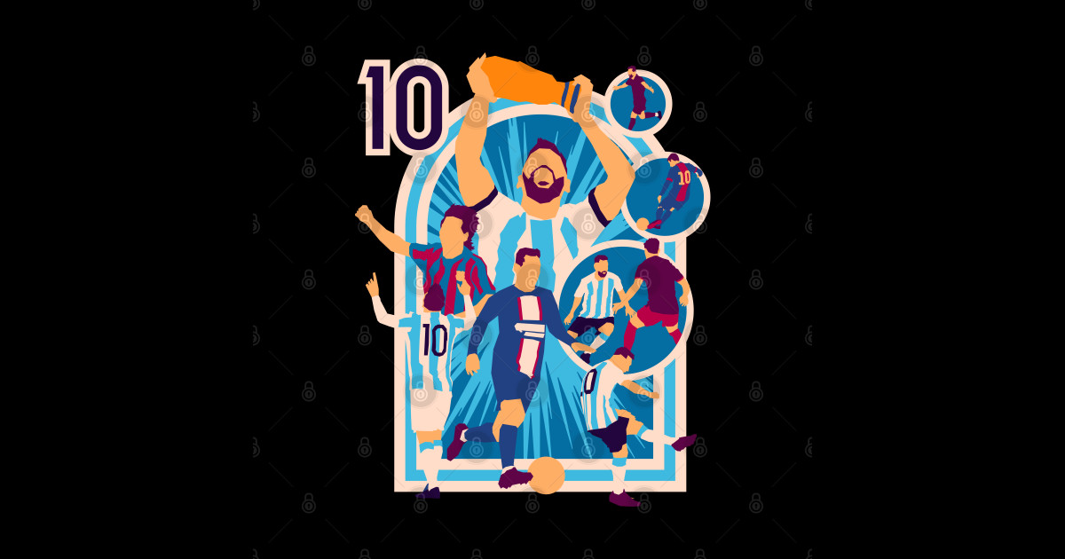 Messi - The Goat - Messi - Sticker | TeePublic