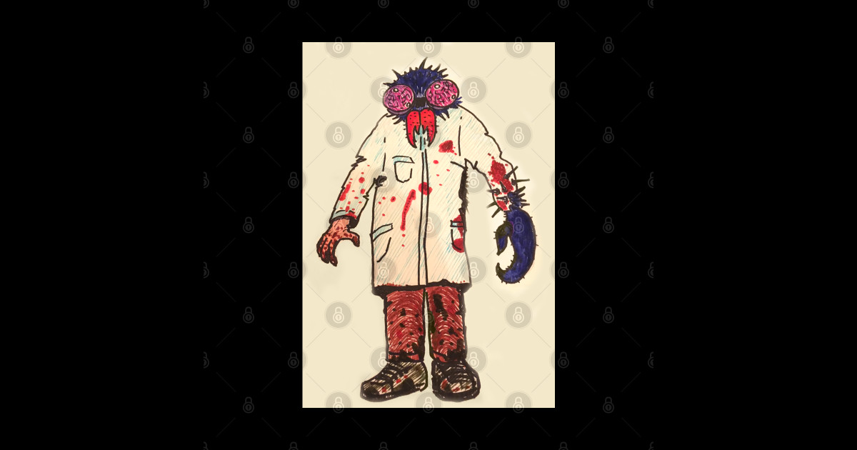 Attack of the Insect Man! - Sci Fi Horror - Sticker | TeePublic