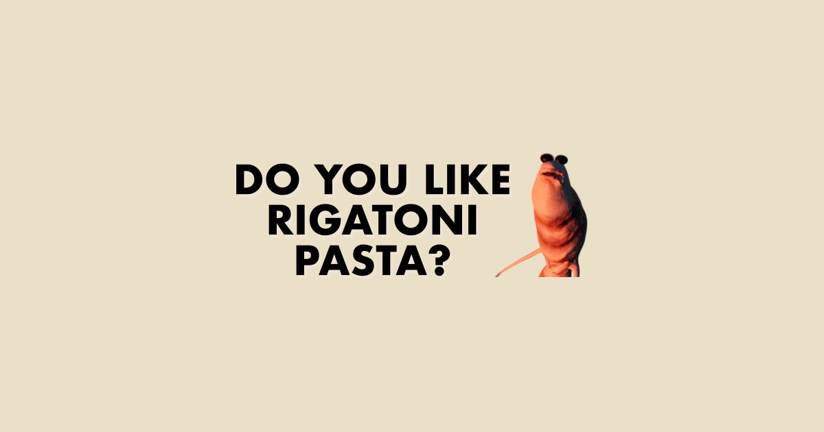 Rigatoni Pasta – Marcus the Worm Meme - Marcus The Worm - T-Shirt ...