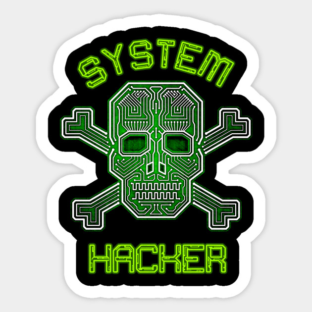 System Hacker - Skull - Sticker | TeePublic