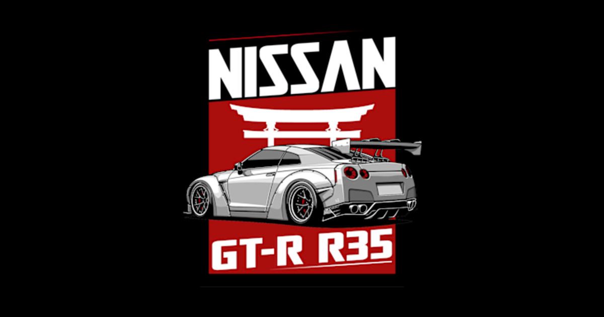 Nissan GTR R35, GT-R - Nissan Gtr - T-Shirt | TeePublic