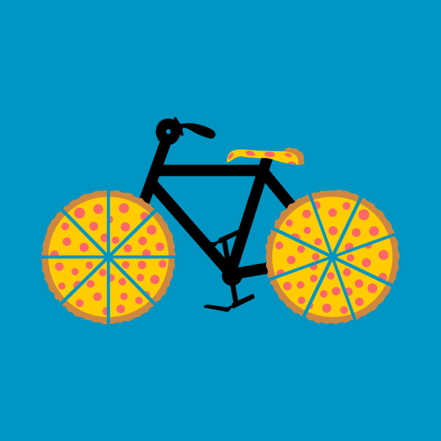 Pizza Bike - Pizza - T-Shirt | TeePublic