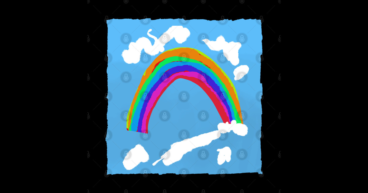 Luke's Rainbow - Rainbow - Sticker | TeePublic