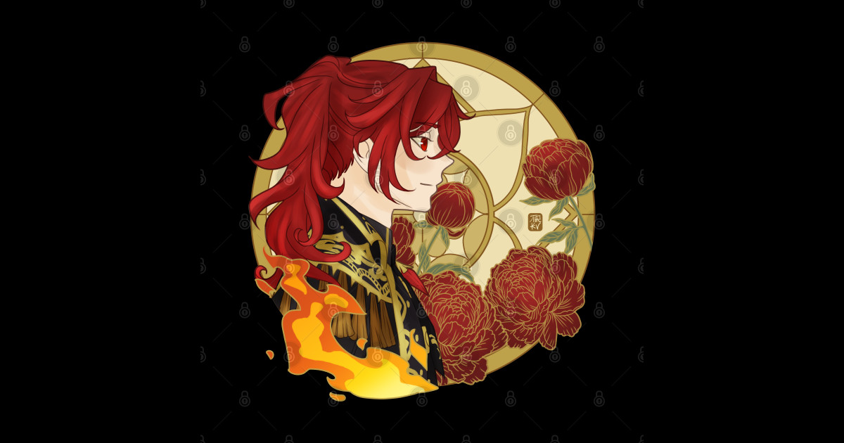 Diluc, Genshin Impact - Genshin Impact - Posters and Art Prints | TeePublic