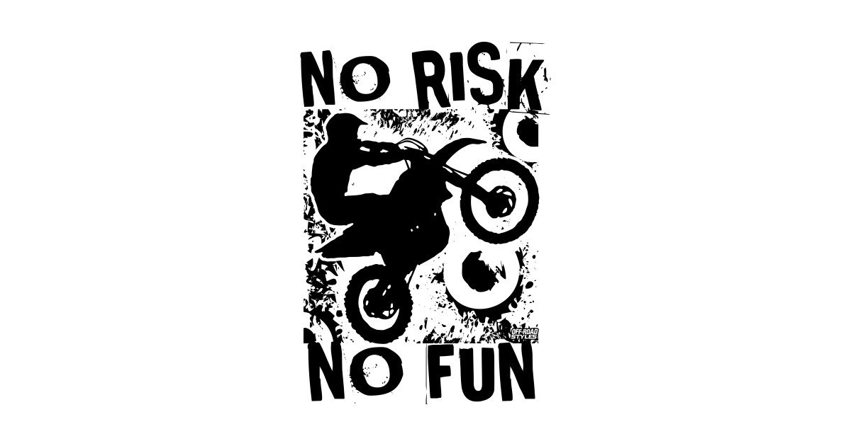 NO RISK NO FUN BIKER - No Risk No Fun - Sticker | TeePublic