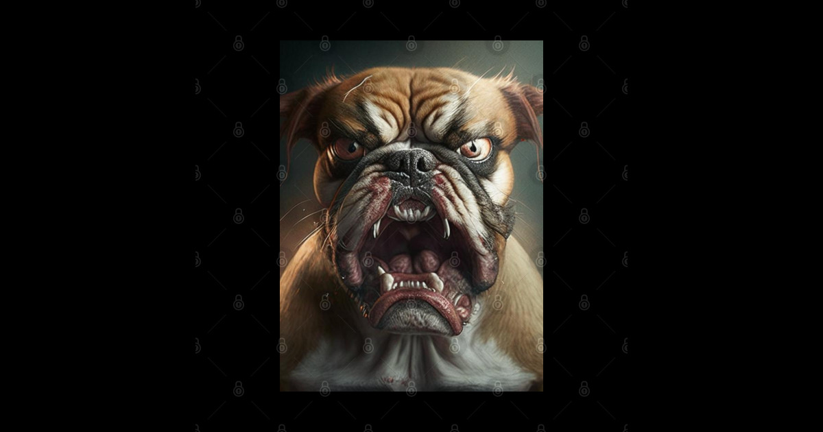 Angry dog - Dog Lover - Sticker | TeePublic