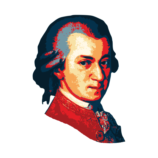 Mozart Pop Art - Mozart - T-Shirt | TeePublic