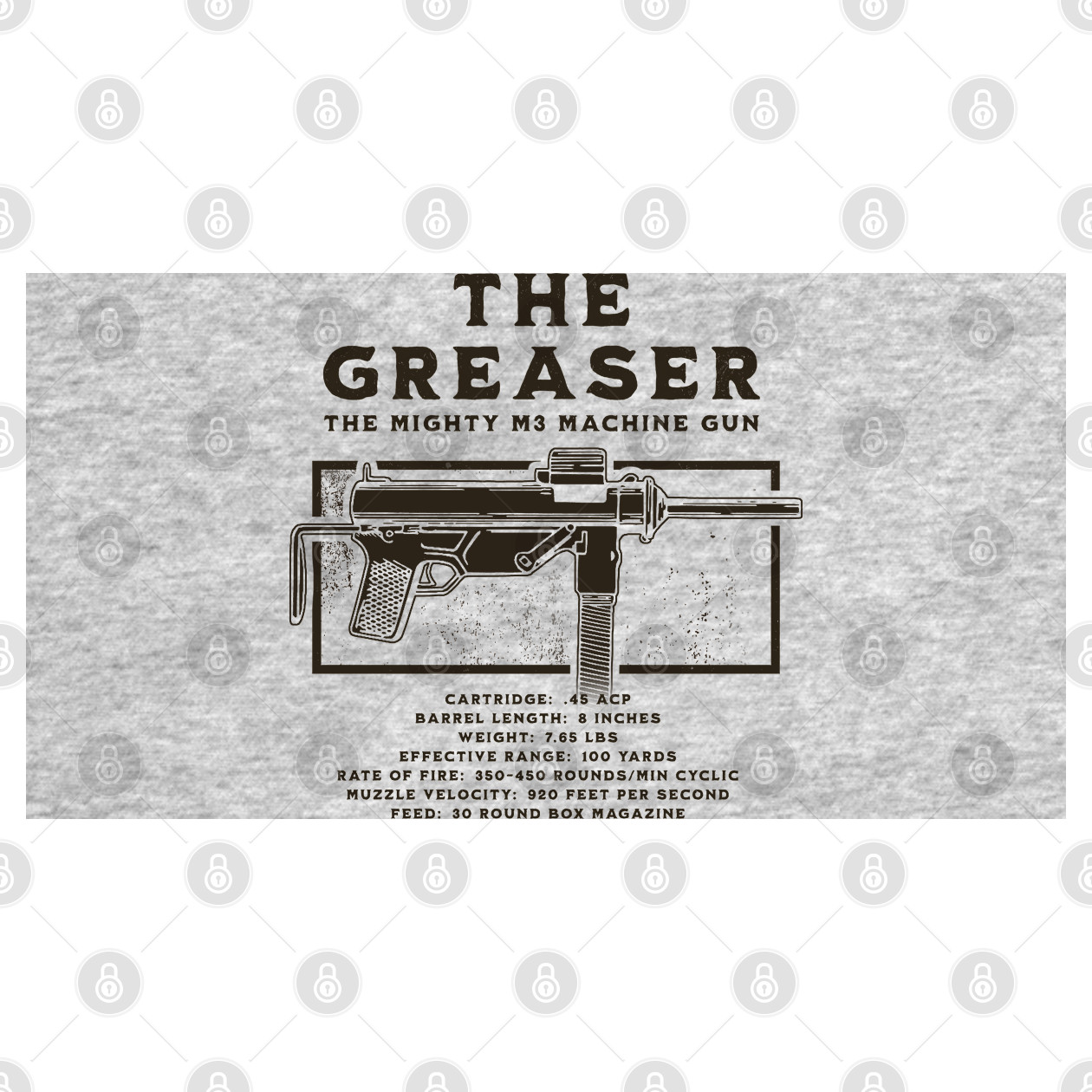 The Greaser - M3 Submachine Gun - Ww2 - T-Shirt | TeePublic