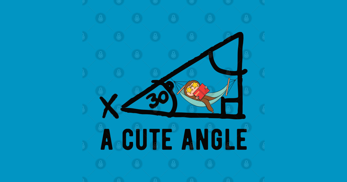 A cute angle Bath Mat - Math sloth math teachers gift - Math Teachers ...