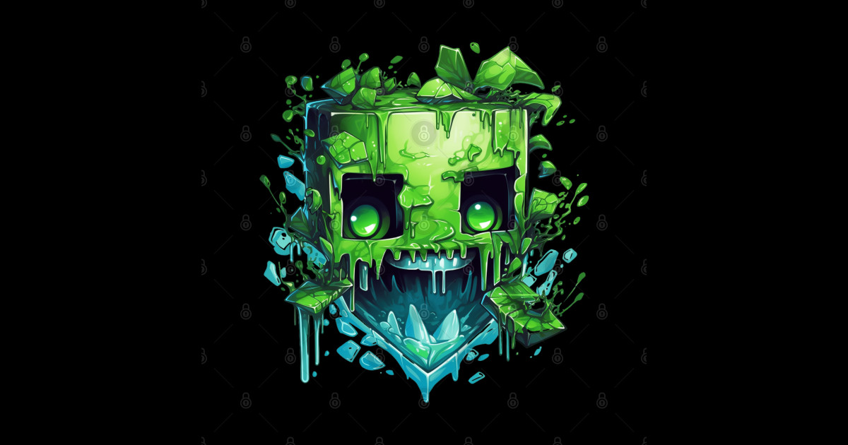 Minecraft Creeper Voxel Monster Character - Minecraft - Posters and Art ...