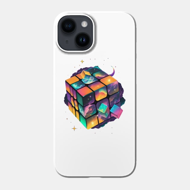 cosmic rubik's cube - Rubik Cube - Phone Case | TeePublic