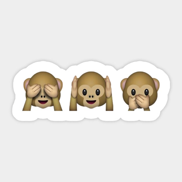 Moneky Emoji - Emoji - Sticker | TeePublic
