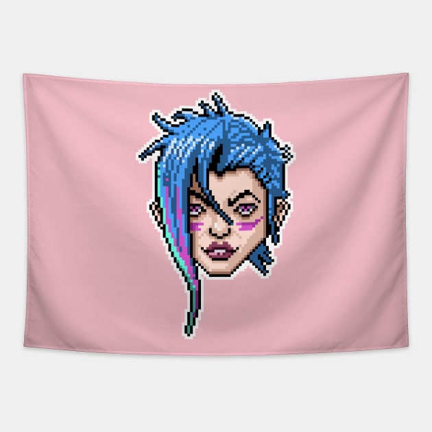 J inx arcane season 2 pixel art 8 bit - Arcane - Tapestry | TeePublic