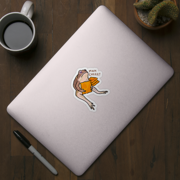 Cheez it frog - Frog - Sticker | TeePublic
