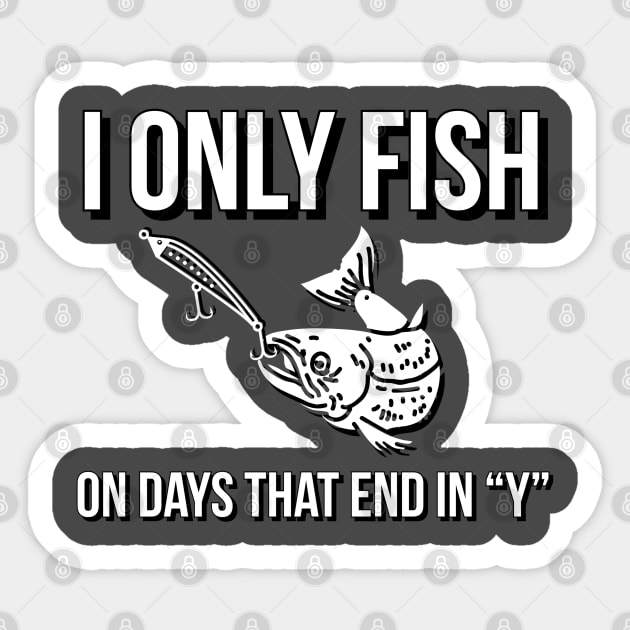 FUNNY FISHING - Funny Fishing - Sticker | TeePublic