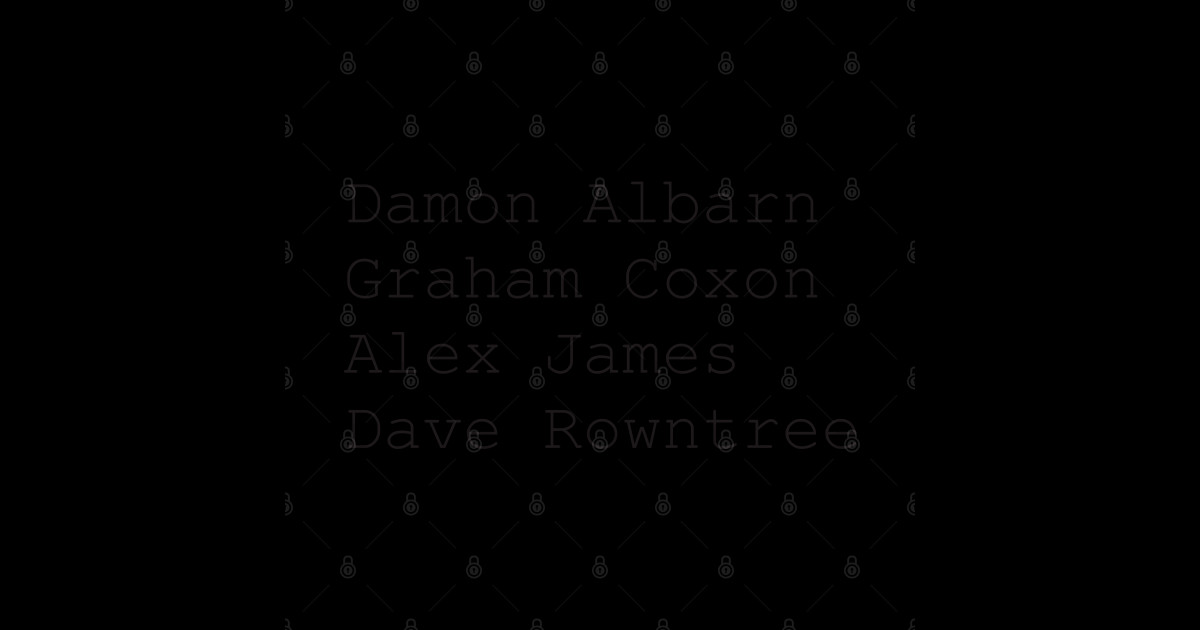 personel Of Blur - Blur Band - Sticker | TeePublic