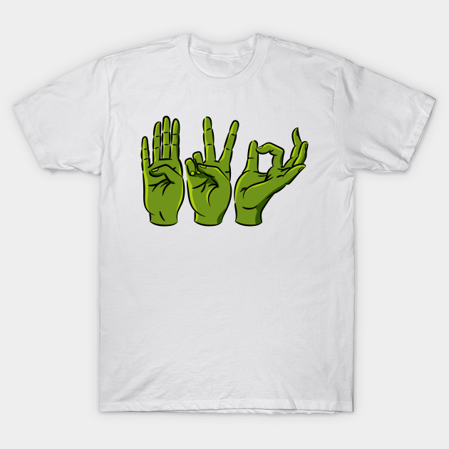 420 Sign Language - 420 Friendly - T-Shirt | TeePublic